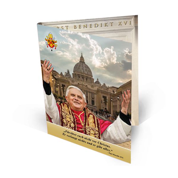 Vatikan Papst Benedikt XVI. Folder 2022 | DEUTSCHER MÜNZEXPRESS®