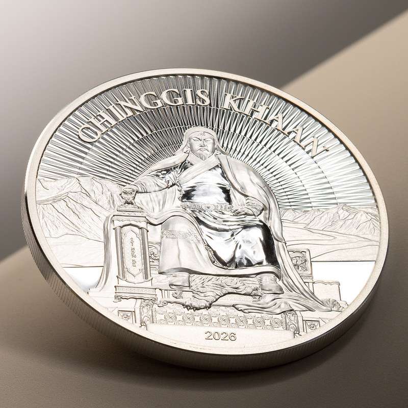 500 Togrog Mongolei Chinggis Khaan 2026 Silber PP | DEUTSCHER MÜNZEXPRESS®
